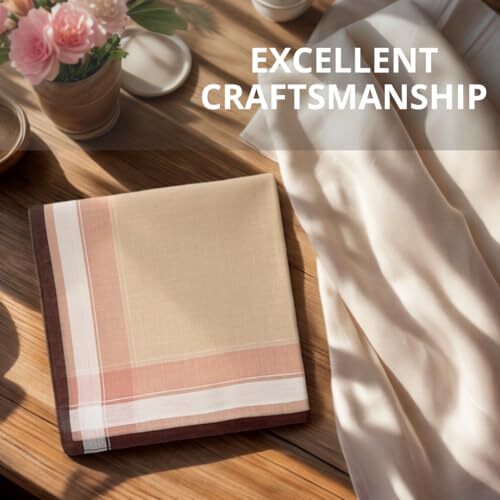 6 Pack Men's Handkerchiefs Soft Cotton Handkerchiefs for Men Premium ...