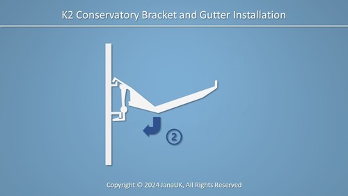 5 x K2 C8043 Conservatory Gutter Bracket White, 2x stronger than K2, UV ...