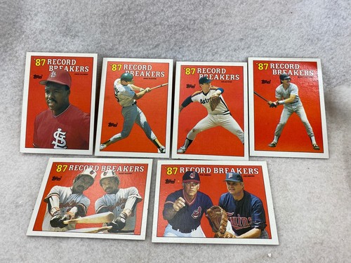 Topps Baseball ‘87 Record Breakers Six cards | eBay