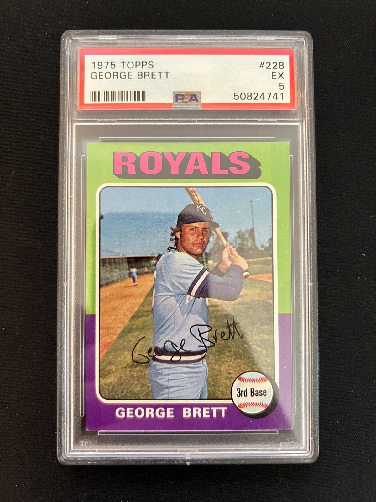 1975 Topps #228 George Brett RC Rookie PSA 5 EX | eBay