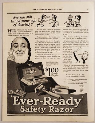 1920 Print Ad Ever-Ready Safety Razors American Safety Razor Brooklyn ...