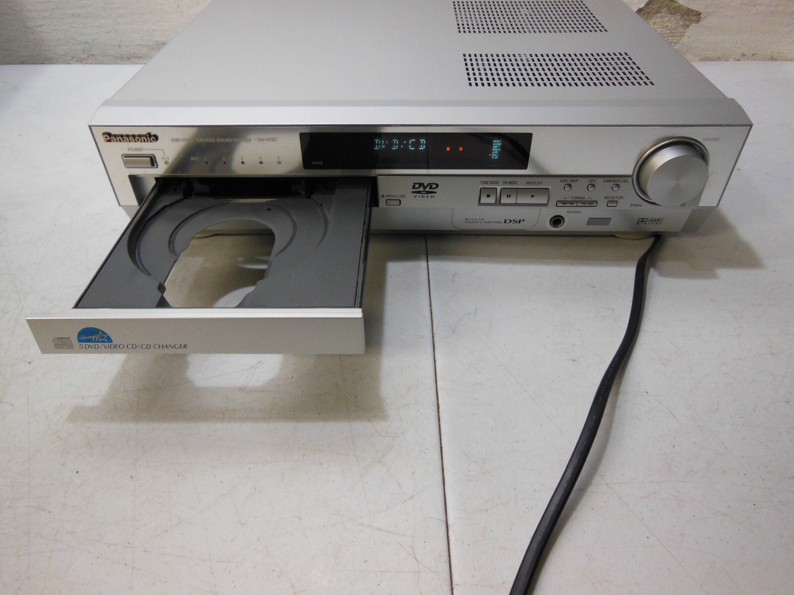 Panasonic SA-HT67 5-Disc Home Theater System w/ Subwoofer, Speakers | eBay