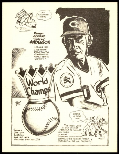 1977 BOB PARKER - CLASSIC REDS - SPARKY ANDERSON CINCINNATI REDS | eBay