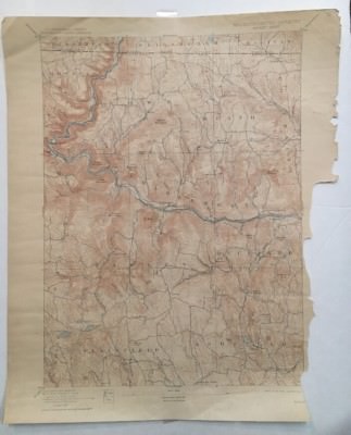 USGS Topographic Map 1894 Data HAWLEY QUADRANGLE, MASSACHUSETTS ...
