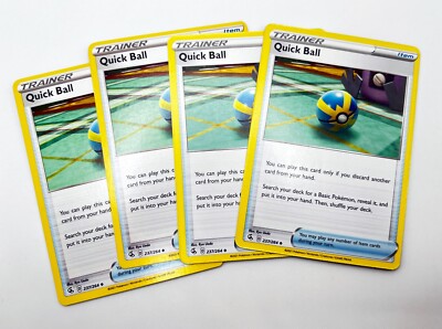 Quick Ball 237/264 x4 4x Pokémon Card Fusion Strike Playset | eBay