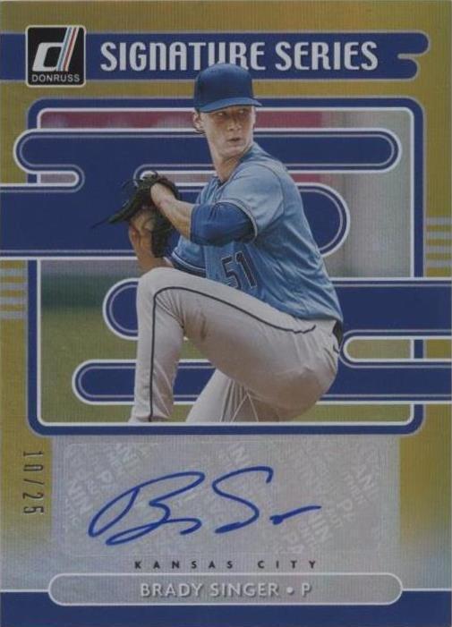2021 Panini Donruss - Signature Series Brady Singer #SS-BS Gold /25 (AU ...