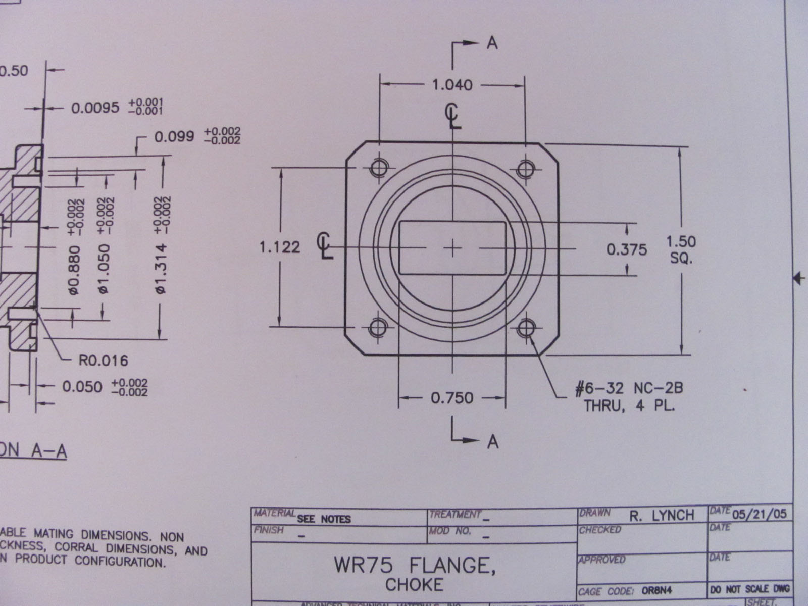 Waveguide WR75 Sweep E-bend (A)1.50"x(B)2.50" Cover Smooth X Square ...