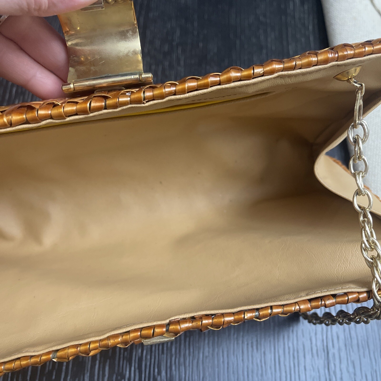 Vintage RODO Womens Rattan Basket Weave Purse, Clutch… - Gem