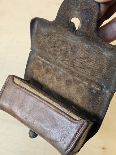 US Pattern 1896 Leather 38 Revolver Cartridge Box RIA 1903 Colt Smith ...