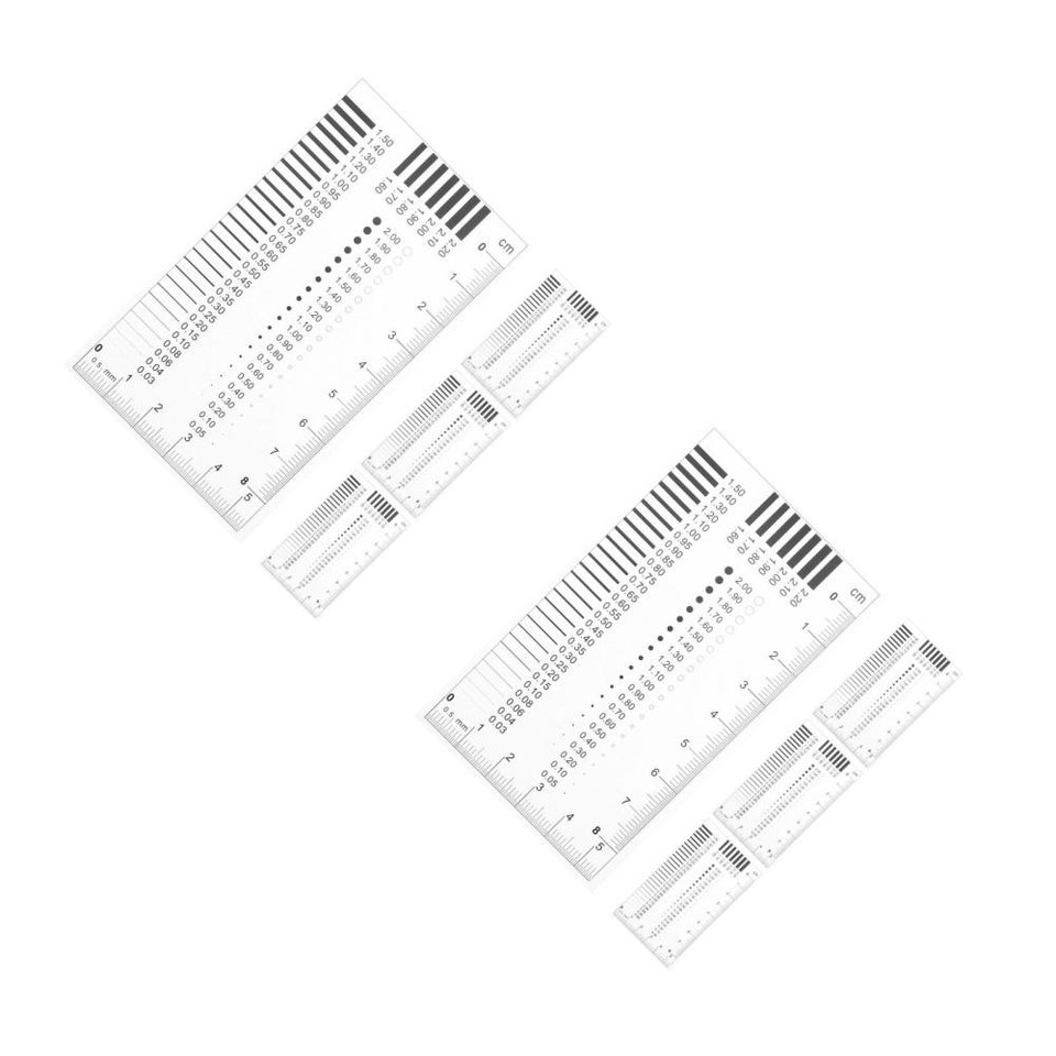 4 Pcs Spot Appearance Inspection Ruler Crack Measurement Width Tool | eBay