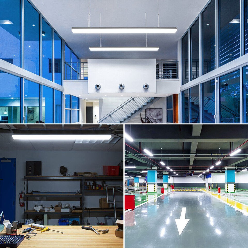 1/2/3/4/5FT LED Strip Lights Batten Tube Light Office Garage Ceiling ...