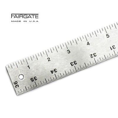 Fairgate 36" X 1-3/4" Standard Aluminum English Ruler 20-137 | eBay