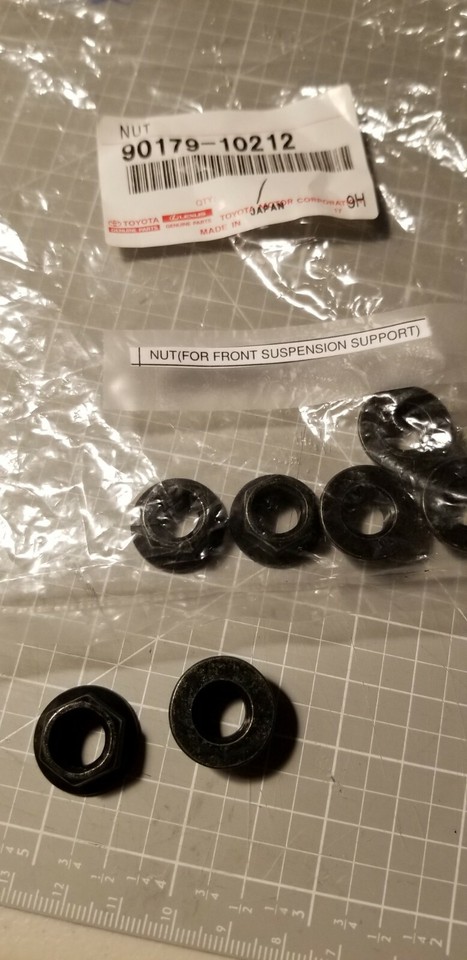 Toyota 4runner OEM Genuine NUT (FRONT SUSPENSION SUPPORT) 90179-10212 ...