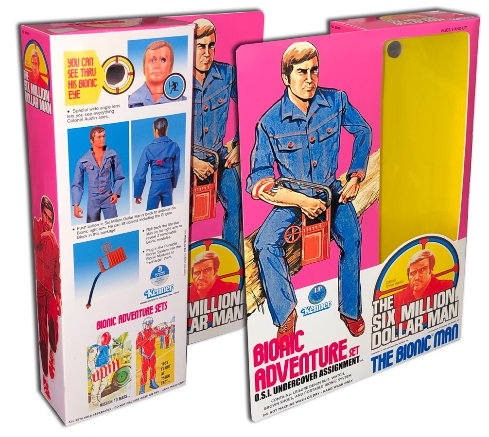 Kenner SIX MILLION DOLLAR MAN OSI UNDERCOVER BOX for 13" Figure (BOX ...