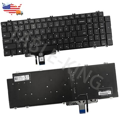 New US Keyboard Backlit for Dell Latitude 5520 5521 Precision 3560 3561 ...