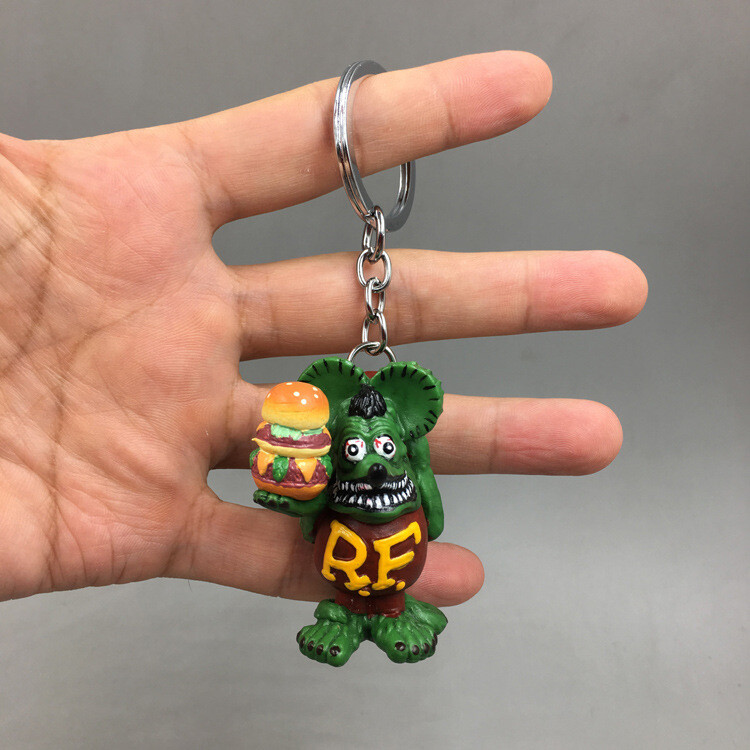 Rat Fink Key Chain Ed Roth Big Daddy Color Charm Charapin Custom Action ...