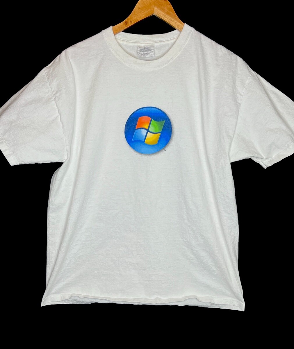 Vintage Microsoft Windows Computer T Shirt Vista Tech… - Gem