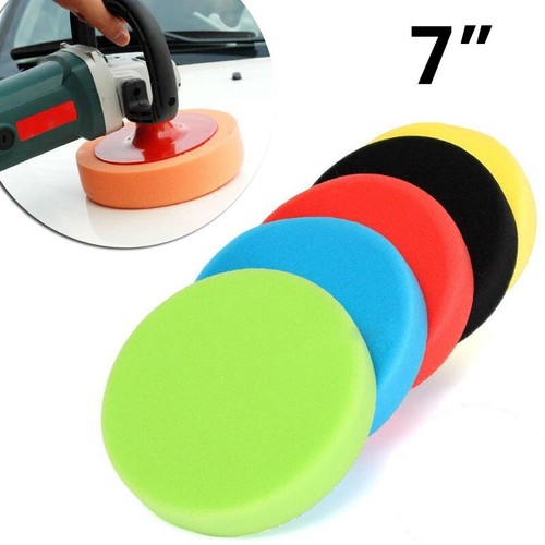 High Density 5pcs Car Polishing Foam Buffing Pads 7 inches Professional ...
