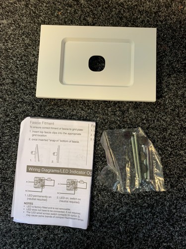 Clipsal Saturn ZEN 30 Series 1 Gang Grid & Plate White | Z4031VH-ZW | eBay