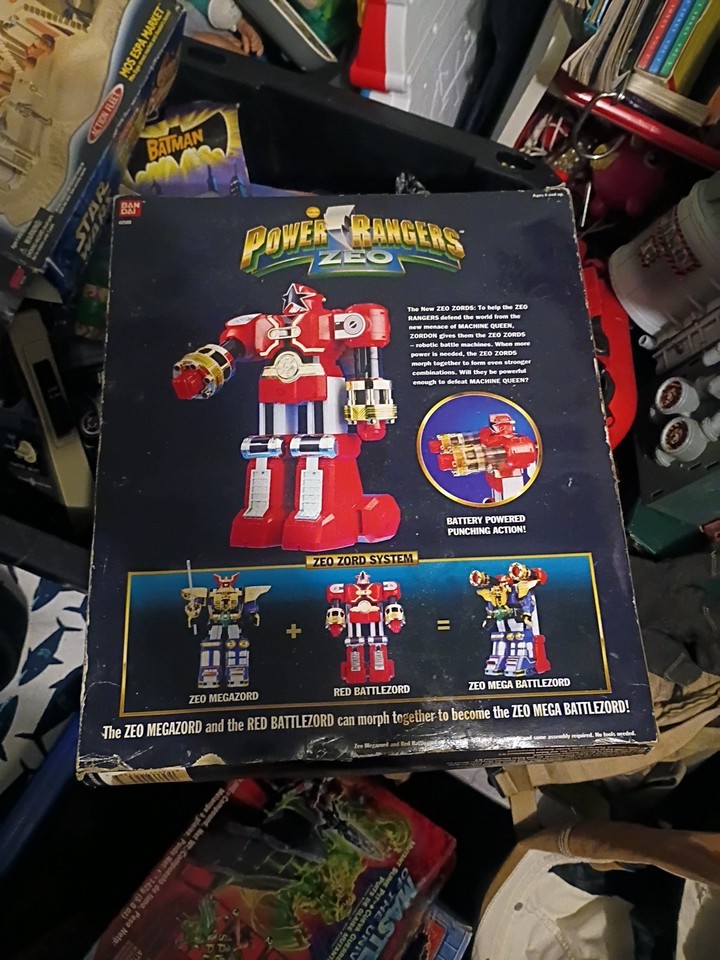 Bandai Power Rangers Zeo Deluxe Red Battlezord Megazord Action Figure ...