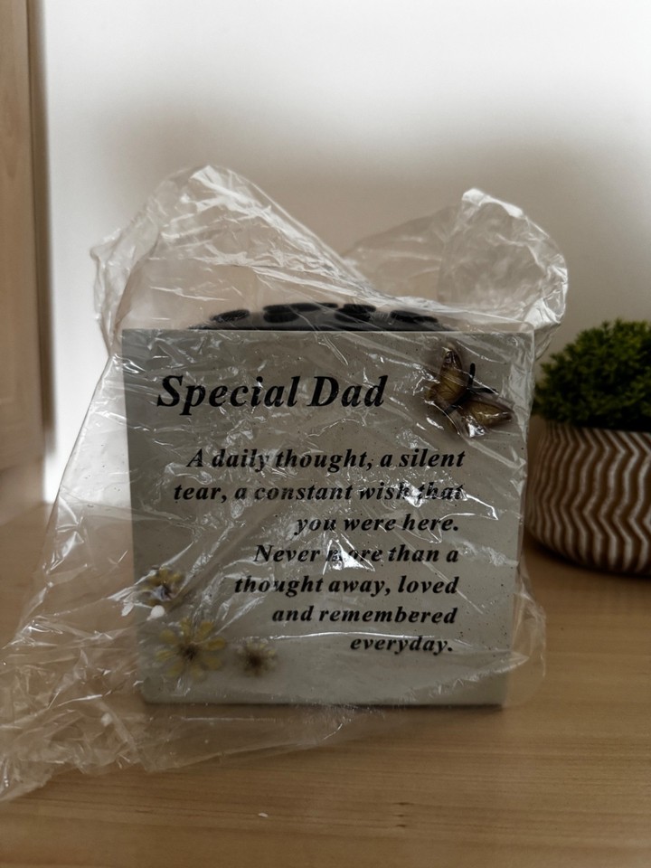 Special Dad Graveside Memorial Flower Pot with Butterfly | eBay UK
