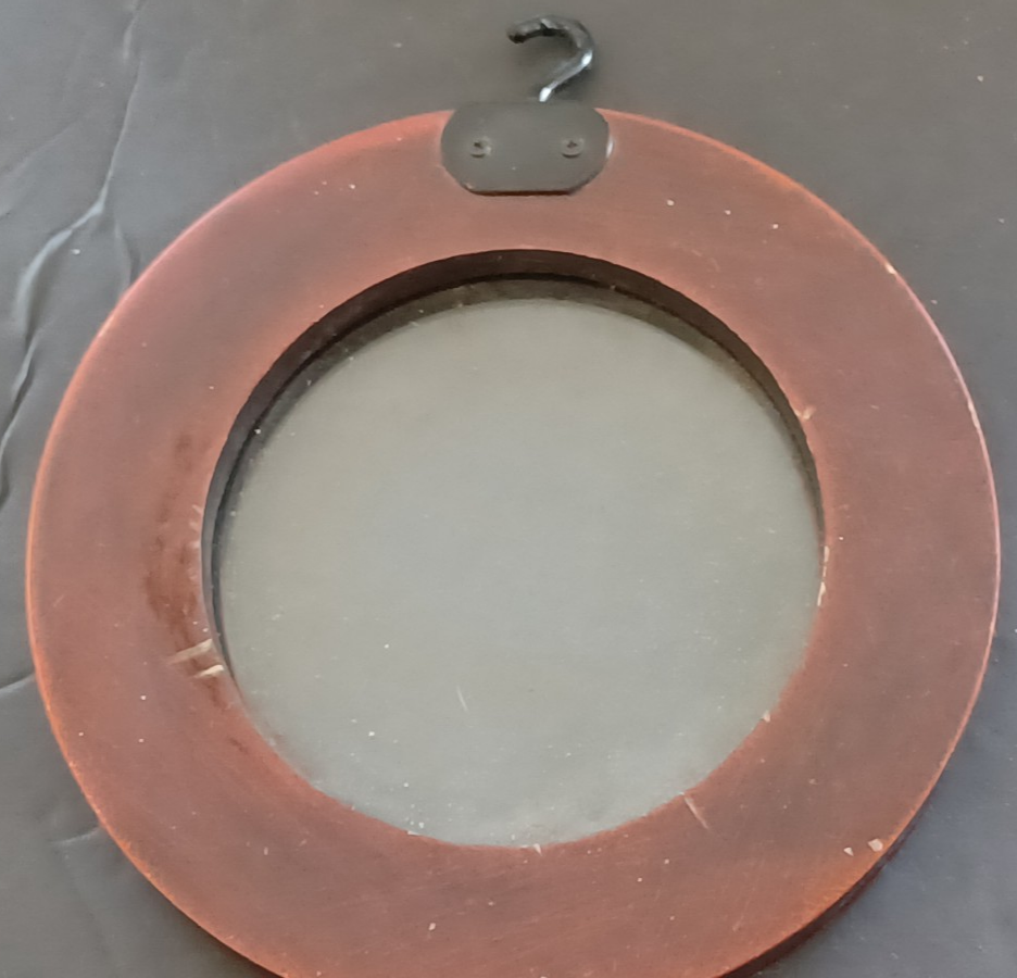 Vintage Small 6" Round Frame Picture or Photo Decorator Style Grandma ...