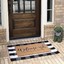 Buffalo Check Accent Layering Rug Front Door Mat Black White Checkered ...