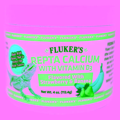 Repta Calcium Arôme Fraise Banane 2 Oz Par Flukers | eBay