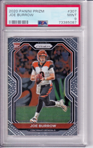Joe Burrow Rookie Card 2020 Prizm RC #307 MINT Bengals PSA 9 | eBay