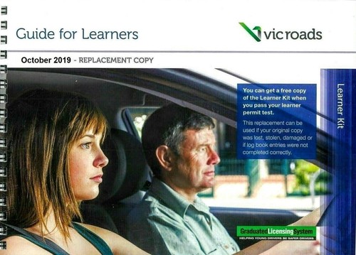 VIC Roads Guide For Learner Kit Driving LOG BOOK REPLACEMENT COPY ...