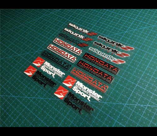 Small HONDATA SKUNK2 RACING Monster Sport interior Stickers Set | eBay ...