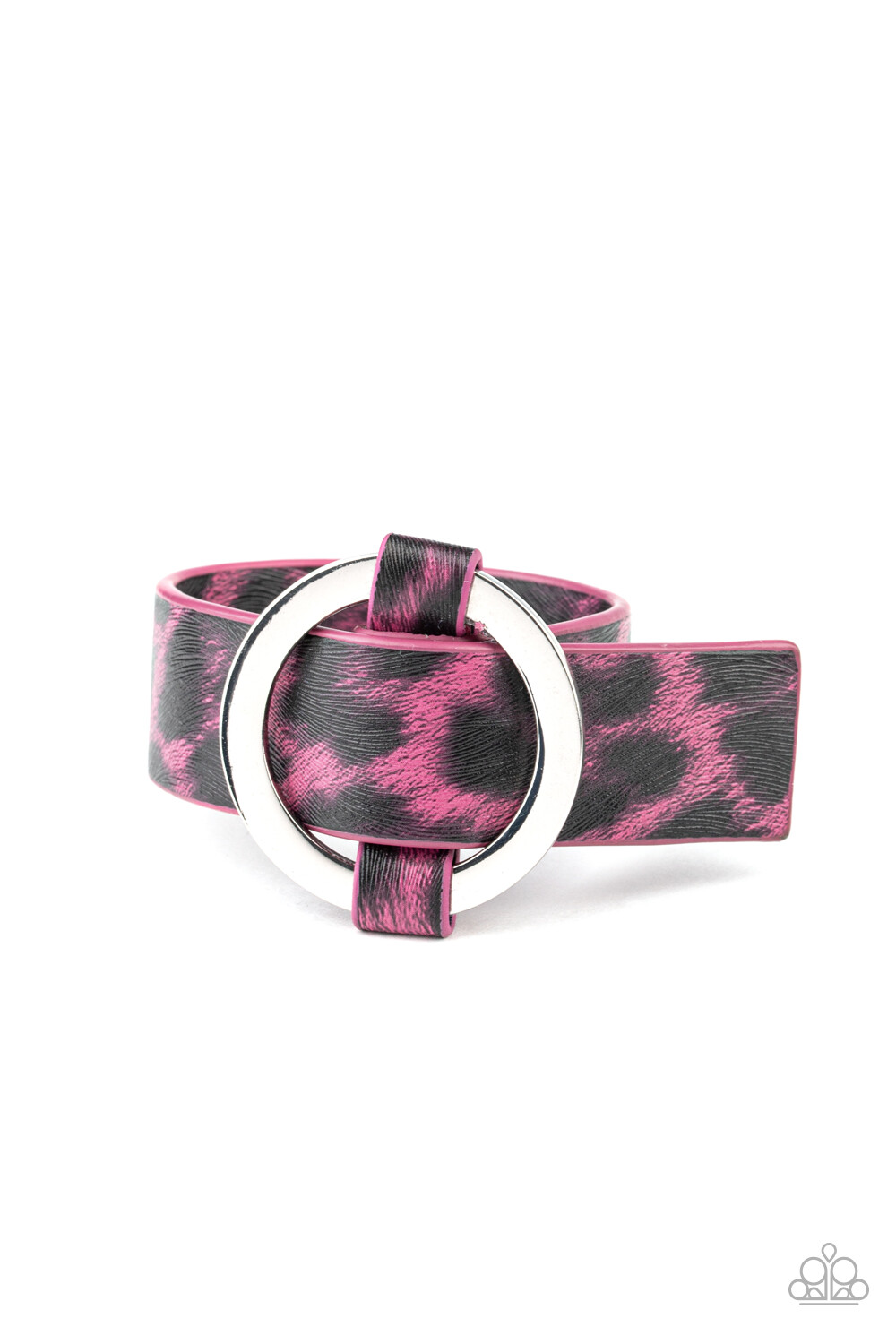 PAPARAZZI JUNGLE CAT COUTURE - PINK CHEETAH PATTERN - LEATHER LOOP ...