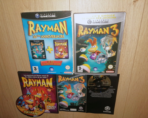 Rayman 3 10th Anniversary Nintendo Gamecube Game Cube Twin Pack PAL FR ...