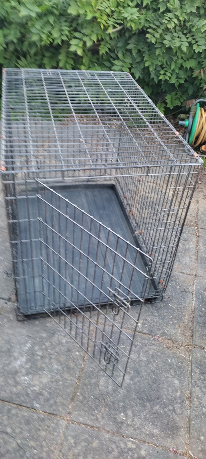 PGO Folding Dog Crate Multiple Sizes Foldable Metal Dog Crate Cage ...