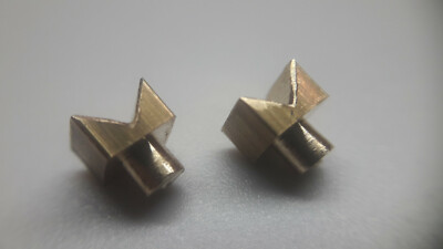 LENCO home made brass V-Block (pair) for l75 / l78 / b55 and other ...