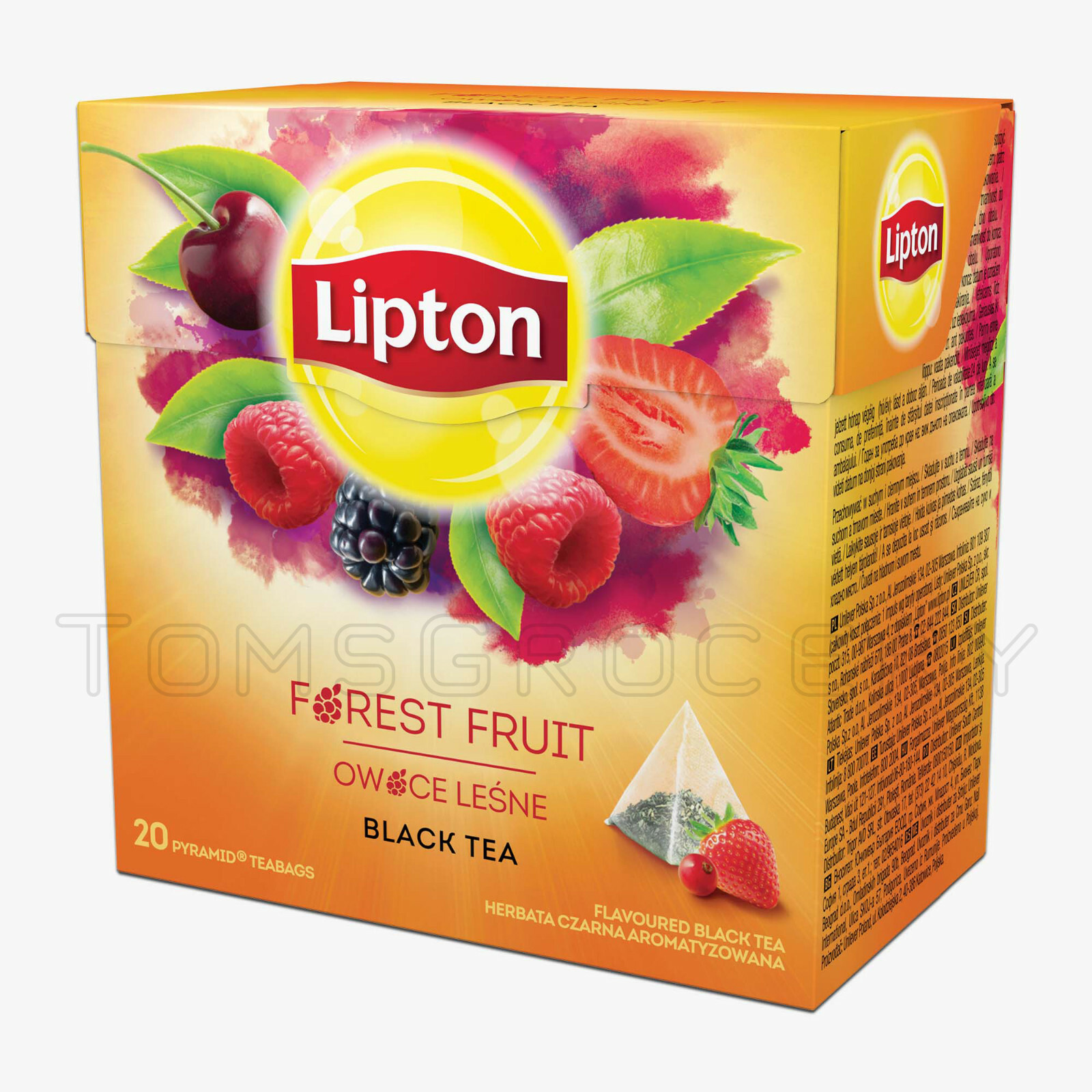 Lipton Forest Fruit Flavor Tea 20 Silk Pyramid Bags Box | eBay