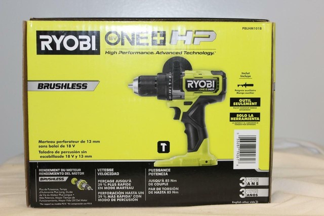Ryobi PBLHM101B One 18V Brushless Hammer Drill for sale online | eBay