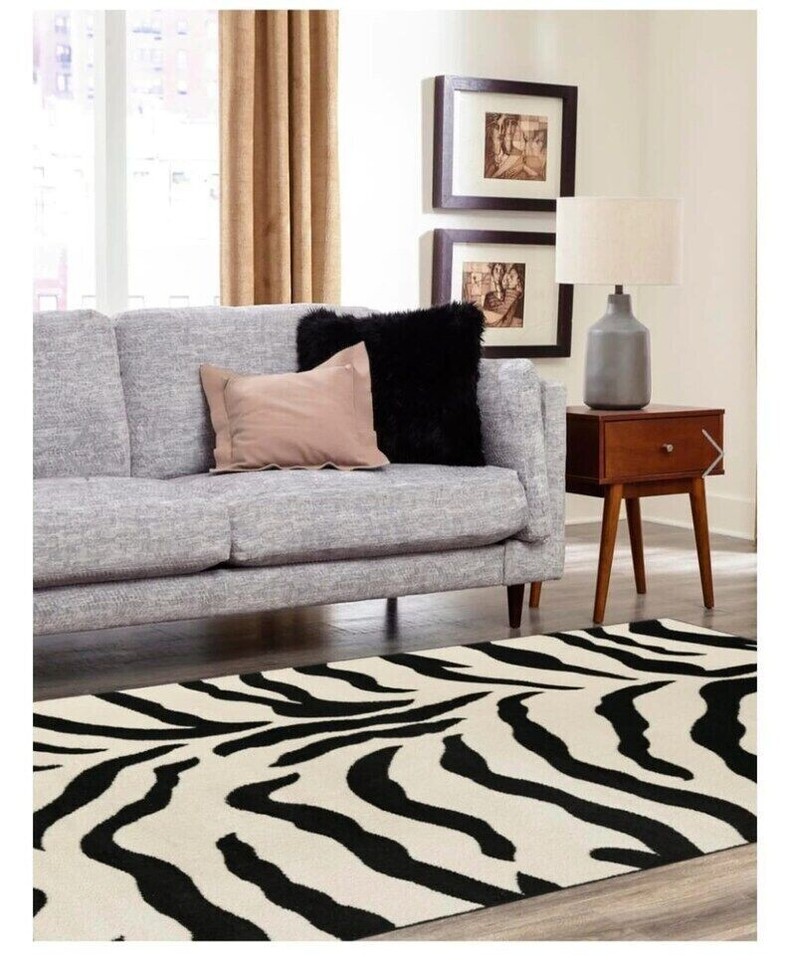 New Handmade Zebra Hand Tufted Wollen Area Rugs Bedroom, Livingroom ...