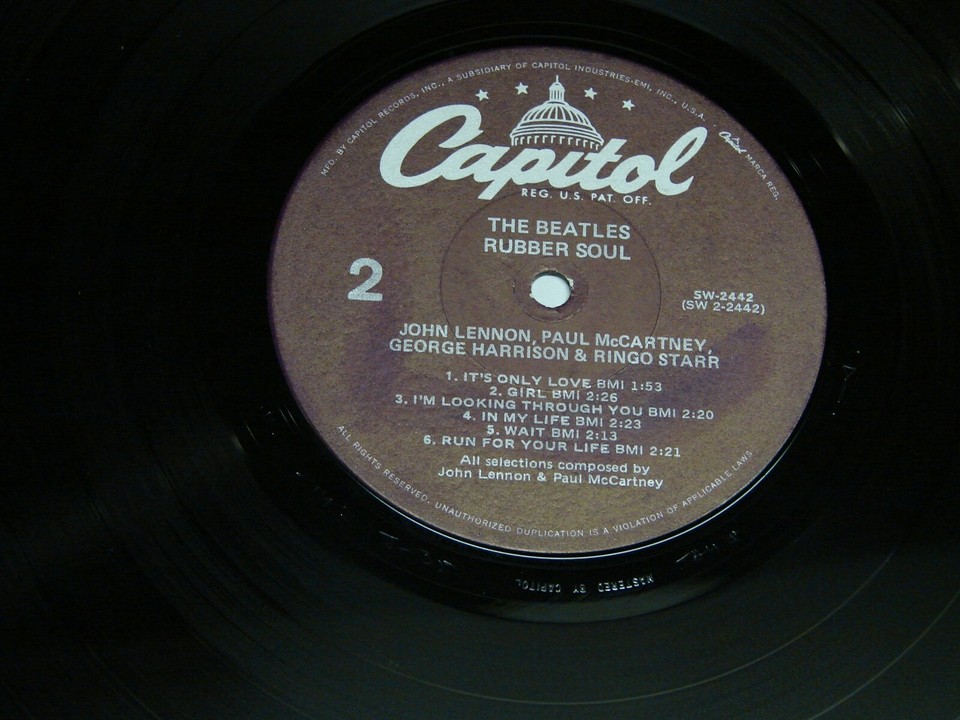 The Beatles rubber soul capitol purple label | eBay