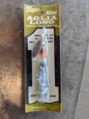 Vintage Mepps Aglia Long Killer Spinner NOS For Pike Bass Walleye | eBay