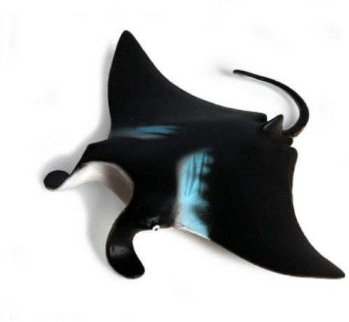 10cm Mini Manta Ray Shark Fish PVC Toy Ocean Sea Animal Figure Kids ...