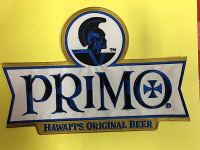 BEER PATCH PRIMO HAWAII'S ORIGINAL BEER LARGE BACK SIZE IRON - SEW NEW ...
