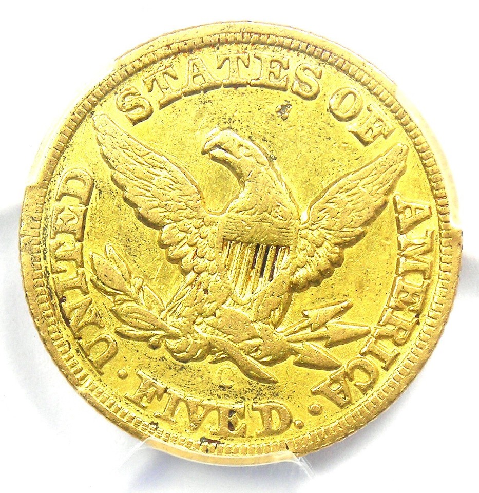 1850-C Liberty Gold Half Eagle $5 - PCGS XF Details - Rare Charlotte ...