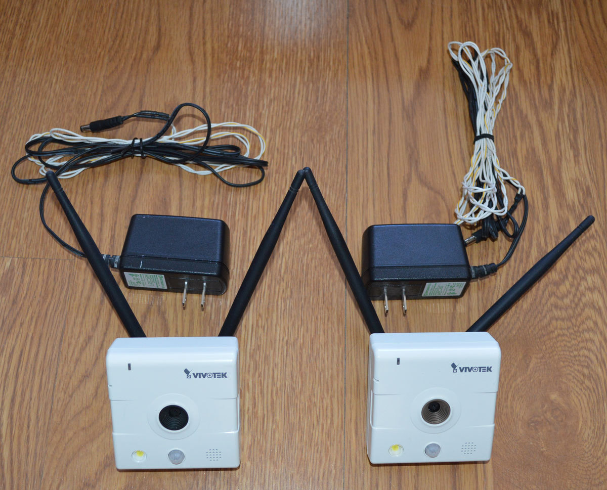 (2) Vivotek IP8133W IP Wireless Network Security/Surveillance Camera ...