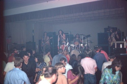 1970 Rock Band Playing Concert July 4th Patriotic Crowd Vintage 35mm ...