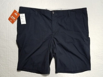 NEW MENS DOCKERS STRAIGHT FIT FLYWEIGHT FLAT FRONT NAVY BLUE SHORTS SZ ...