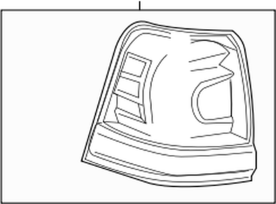 81551-60830 Toyota Lens & body, rear combination lamp, rh 8155160830 ...