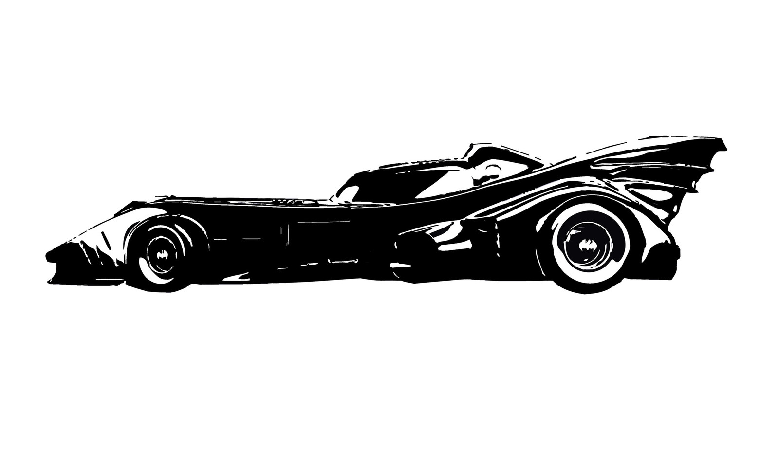 Batman Batmobile Car Superhero Justice League Gotham Decal Wall Sticker ...