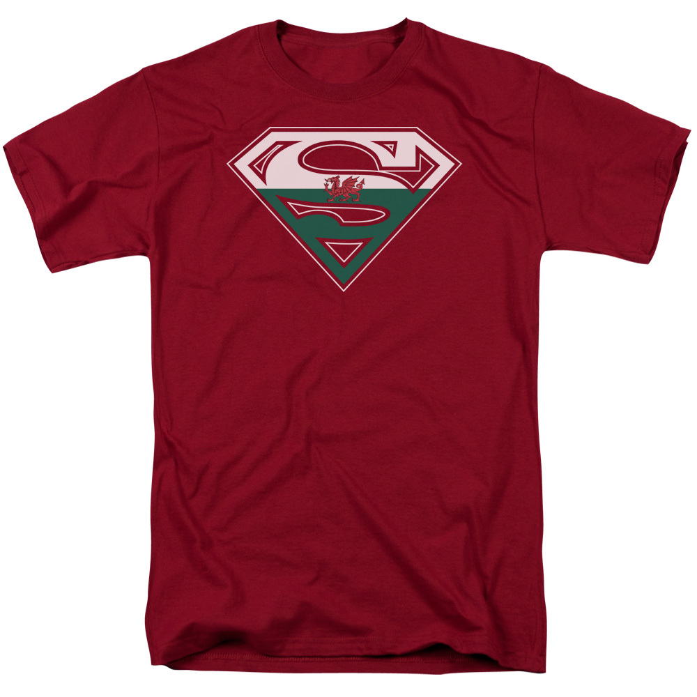 Superman Welsh Shield T-Shirt DC Comics Sizes S-3X NEW | eBay