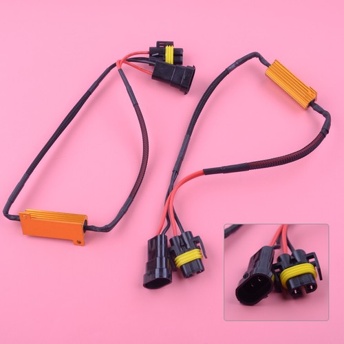 2 pcs Error Free H8/H11 LED DRL Fog Light Canbus Load Resistor Decoder ...
